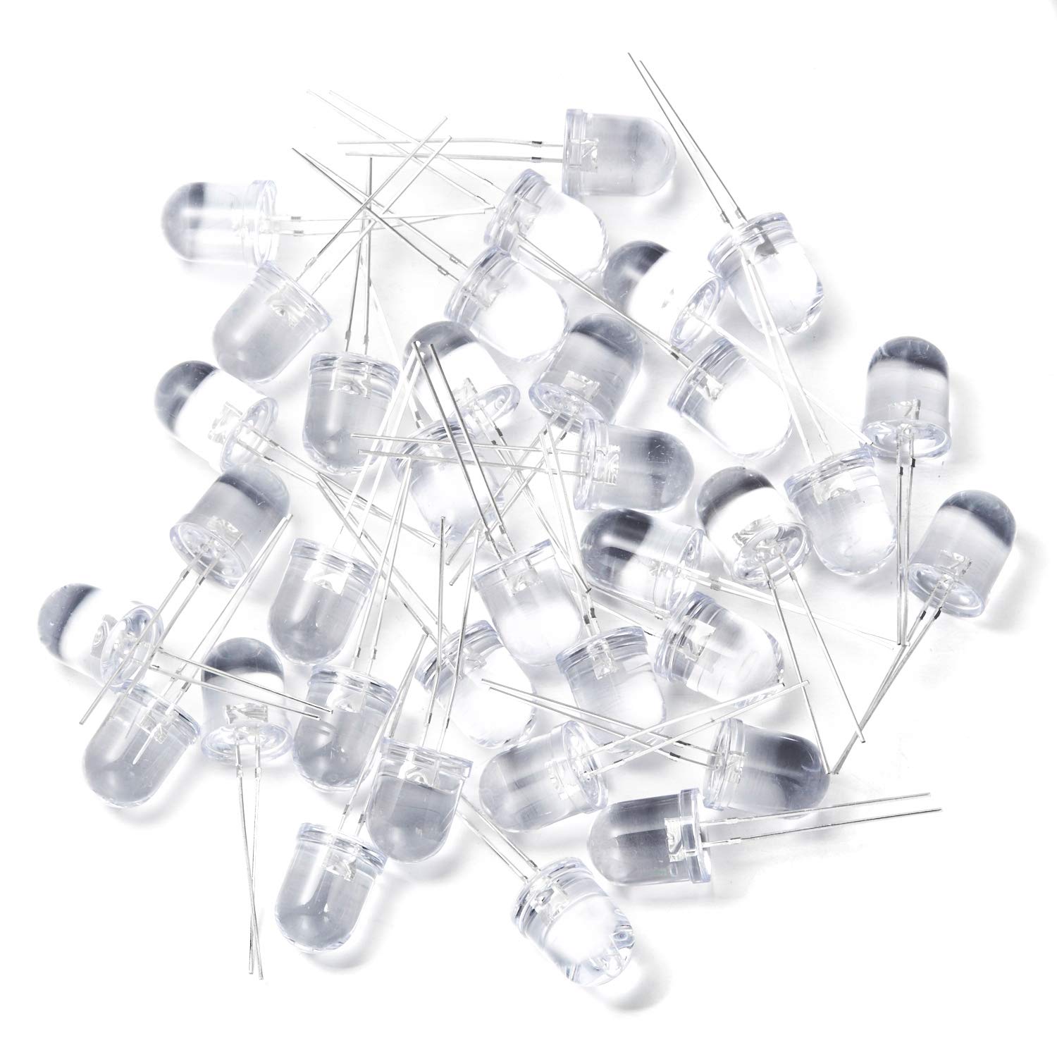 5 Mm Led Diode 10PCS 10MM DIY F10 0.1W Diffused Round Light Emitting ...