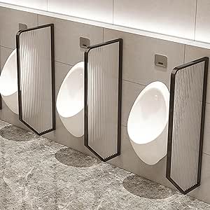 Amazon.com: Urinal Partition Wall-mounted Men Urinal Privacy Screen,modern Business Public ...