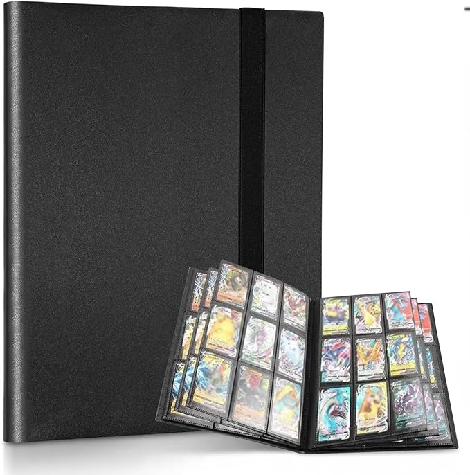 9-Pocket Trading Card Binder, 24 Pages Holding 432 Pockets, PU Trading ...