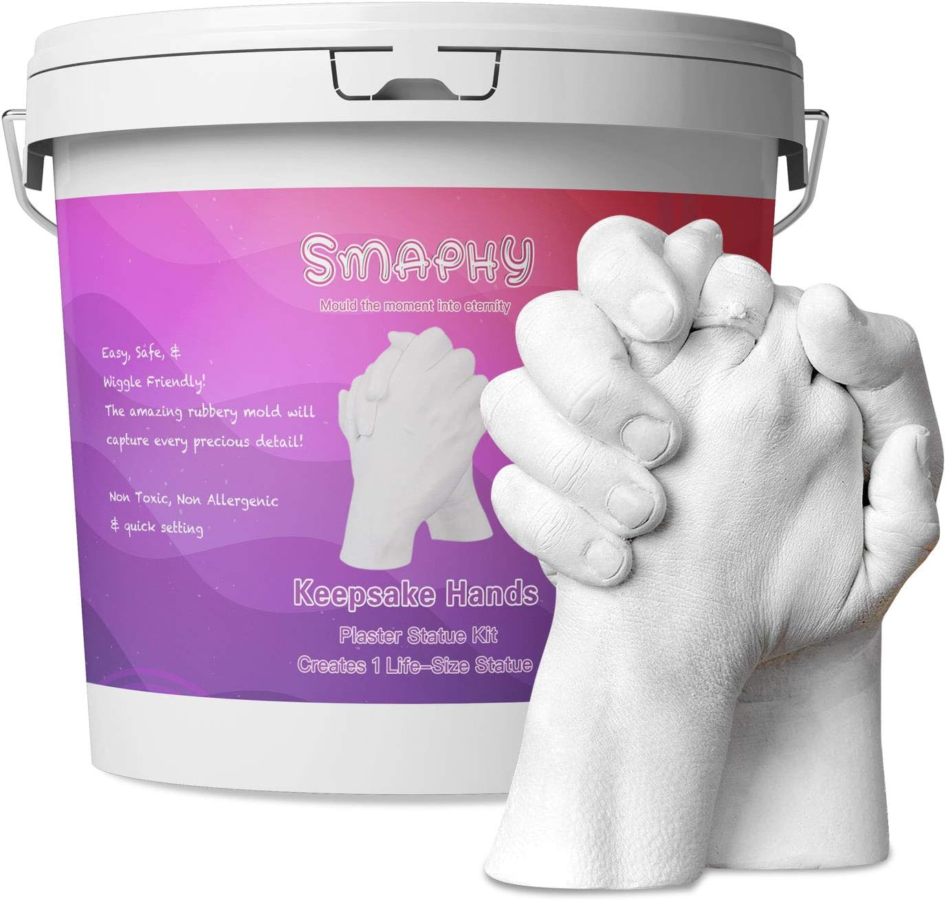Amazon.com: Hands Casting Kit, DIY Hand molding Kit. Hand Holding Craft ...
