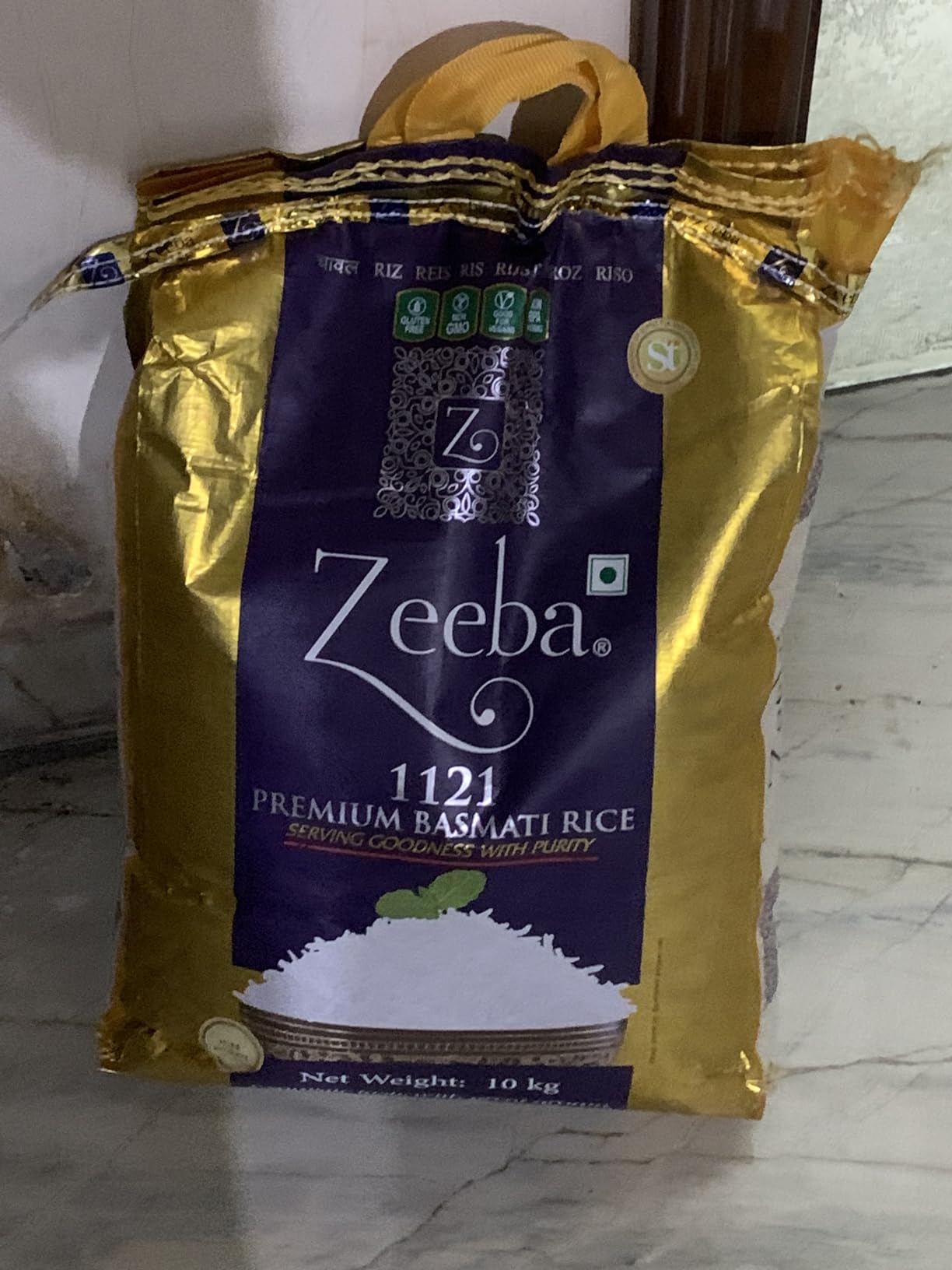 Zeeba Premium Biryani Basmati rice 1121 Steam (Long Grain)(10Kg) : Amazon.in: Grocery & Gourmet ...