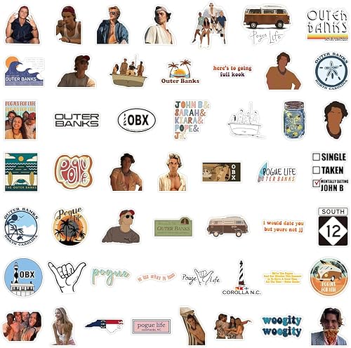 Outer Banks - Calcomanías de graffiti, 100 unidades, impermeables, para vinilo de PVC, equipaje ...