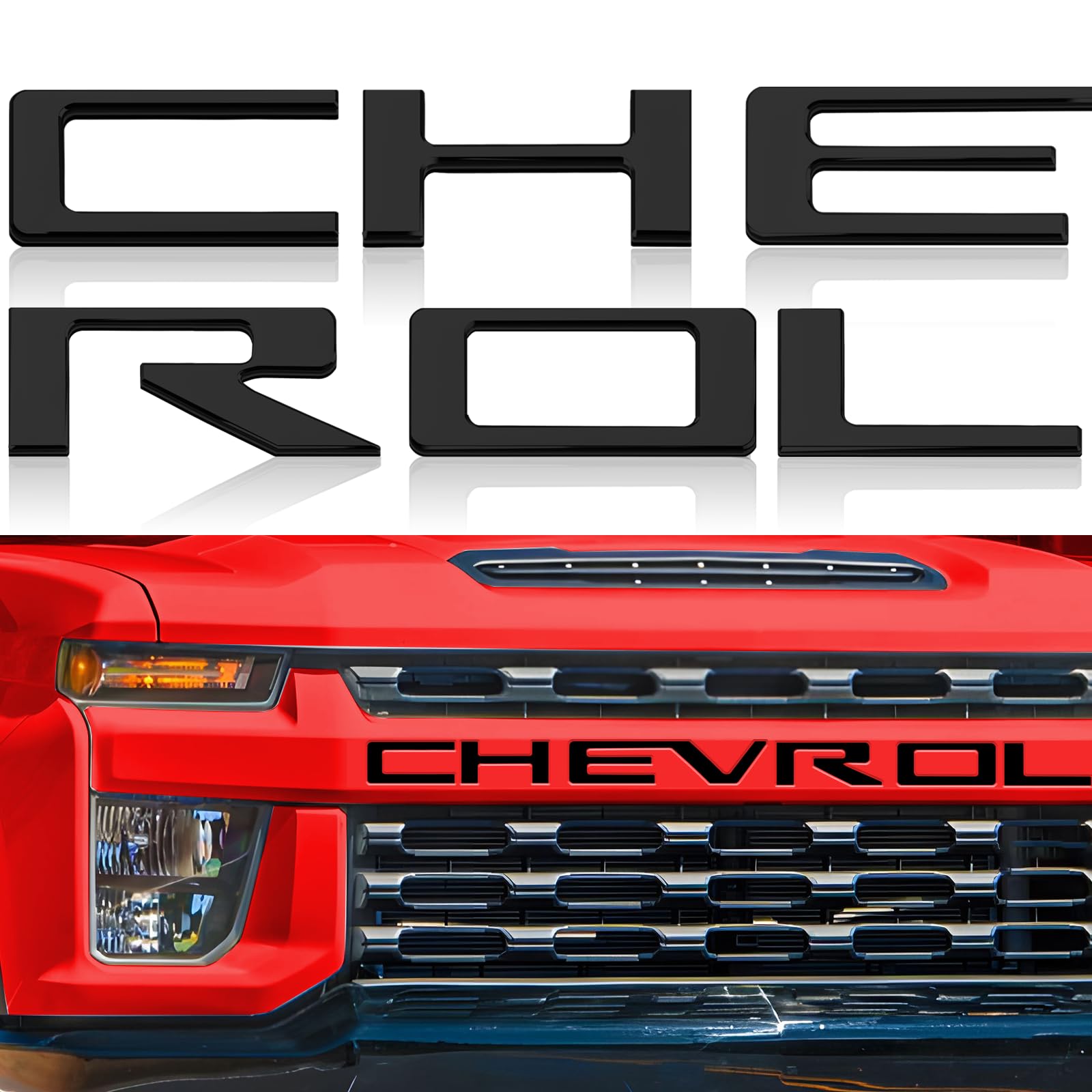 Snapklik.com : Front Grill Inserts Letter Compatible For 2022-2023 ...