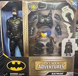 Amazon.com: DC Comics, Batman Adventures, Batman Action Figure with 16 ...