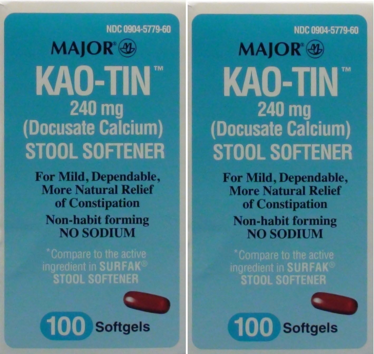 Amazon.com: Docusate Calcio 240 MG Cápsulas blandas blandas genéricas ...