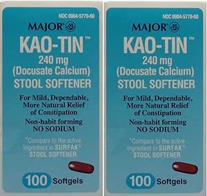 Amazon.com: Docusate Calcio 240 MG Cápsulas blandas blandas genéricas ...