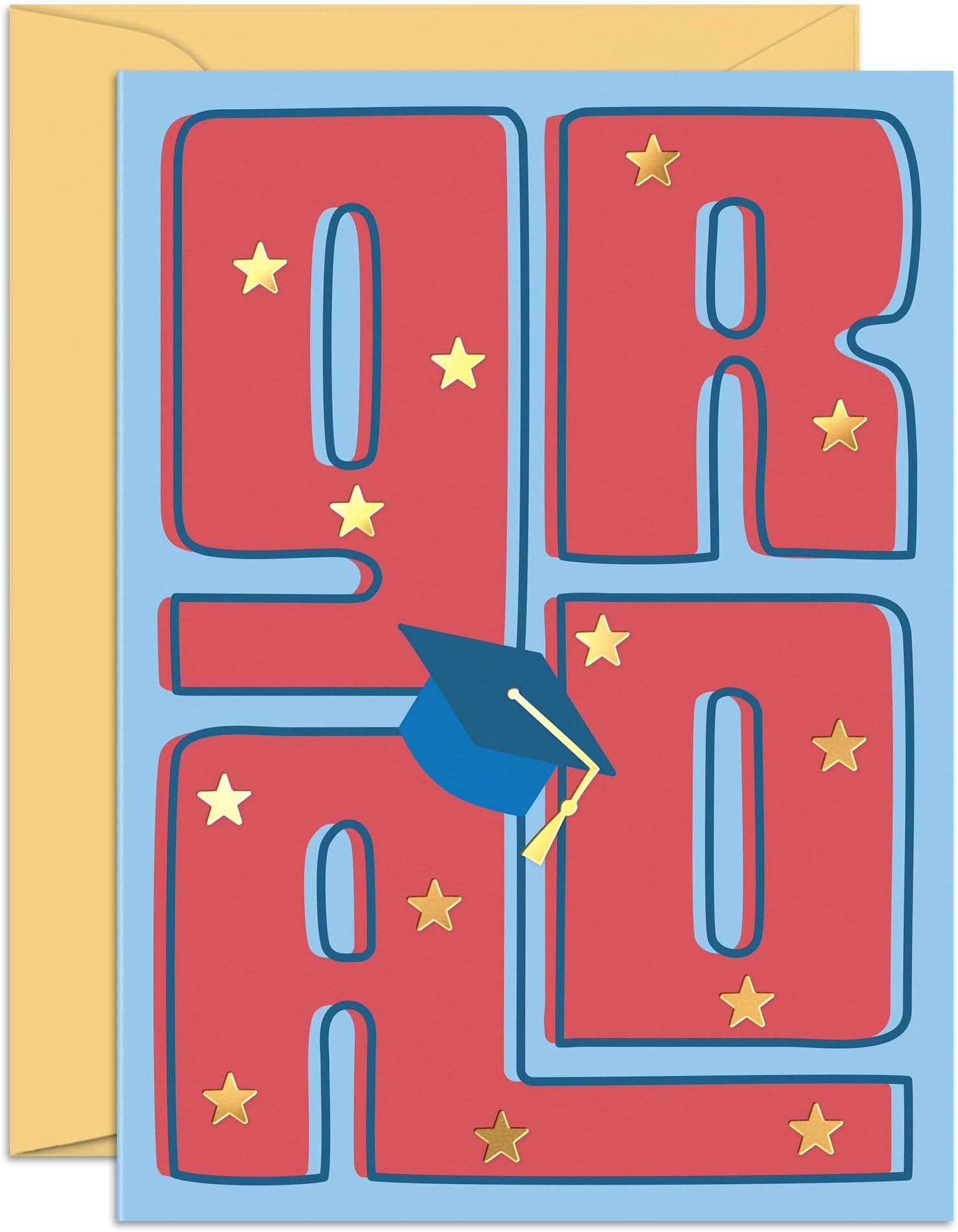 Amazon.com: Sweetzer & Orange Congratulations Card with Gold Foil – 5”x7” Premium Greeting Card ...