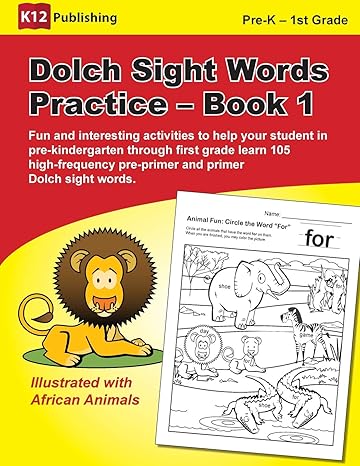 Amazon.com: Dolch Sight Words Practice - Book 1: Fun and interesting ...