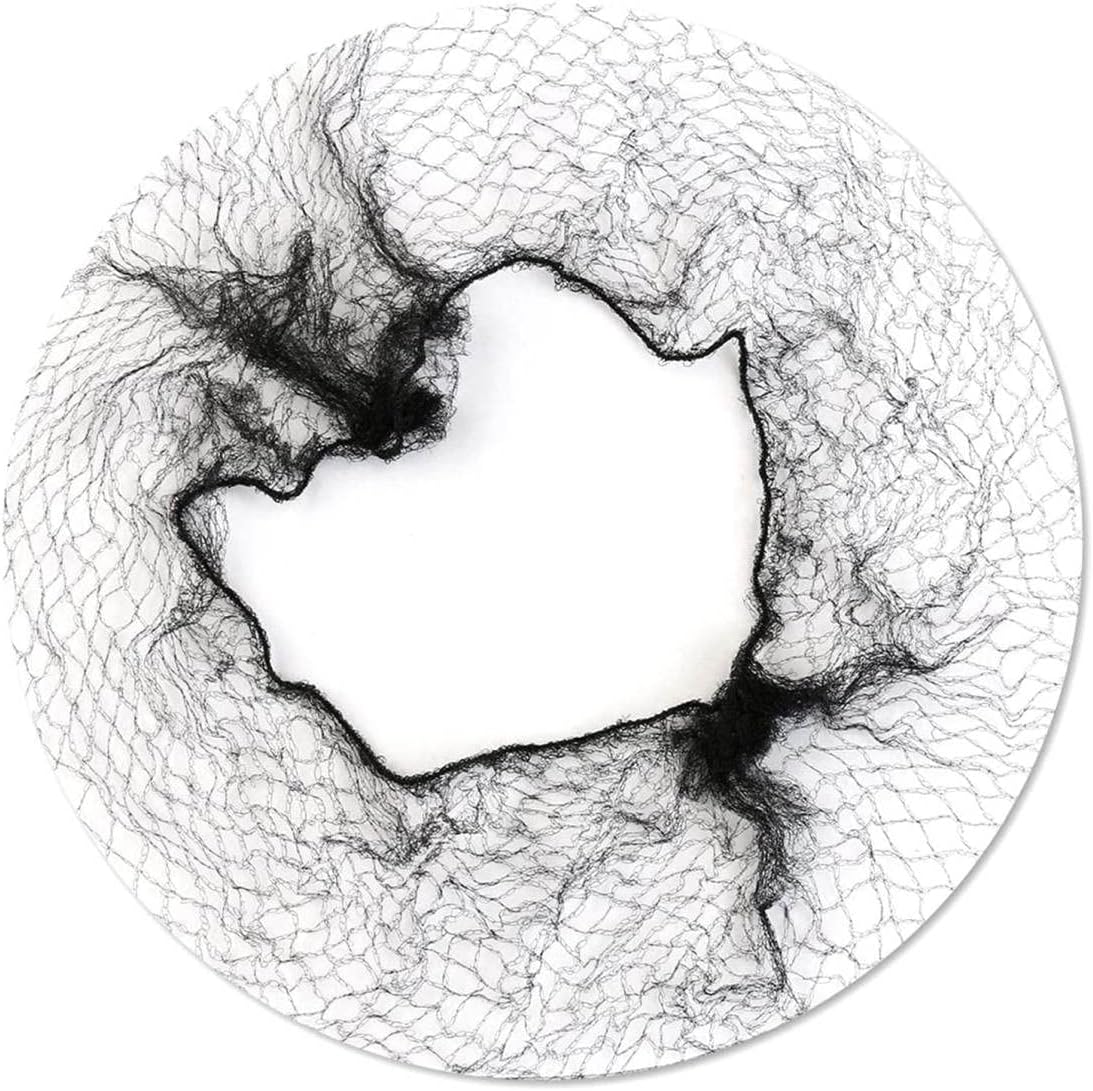 Amazon.com : Pack of 20 Black Invisible Hair Nets Elastic Edge Mesh ...