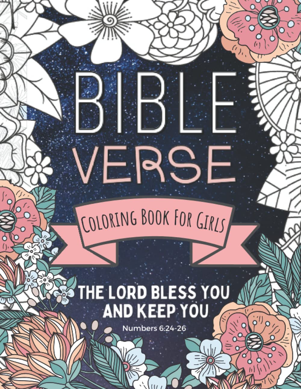 Buy Bible Verse Coloring Book For Girls: The Lord Bless You and Keep ...