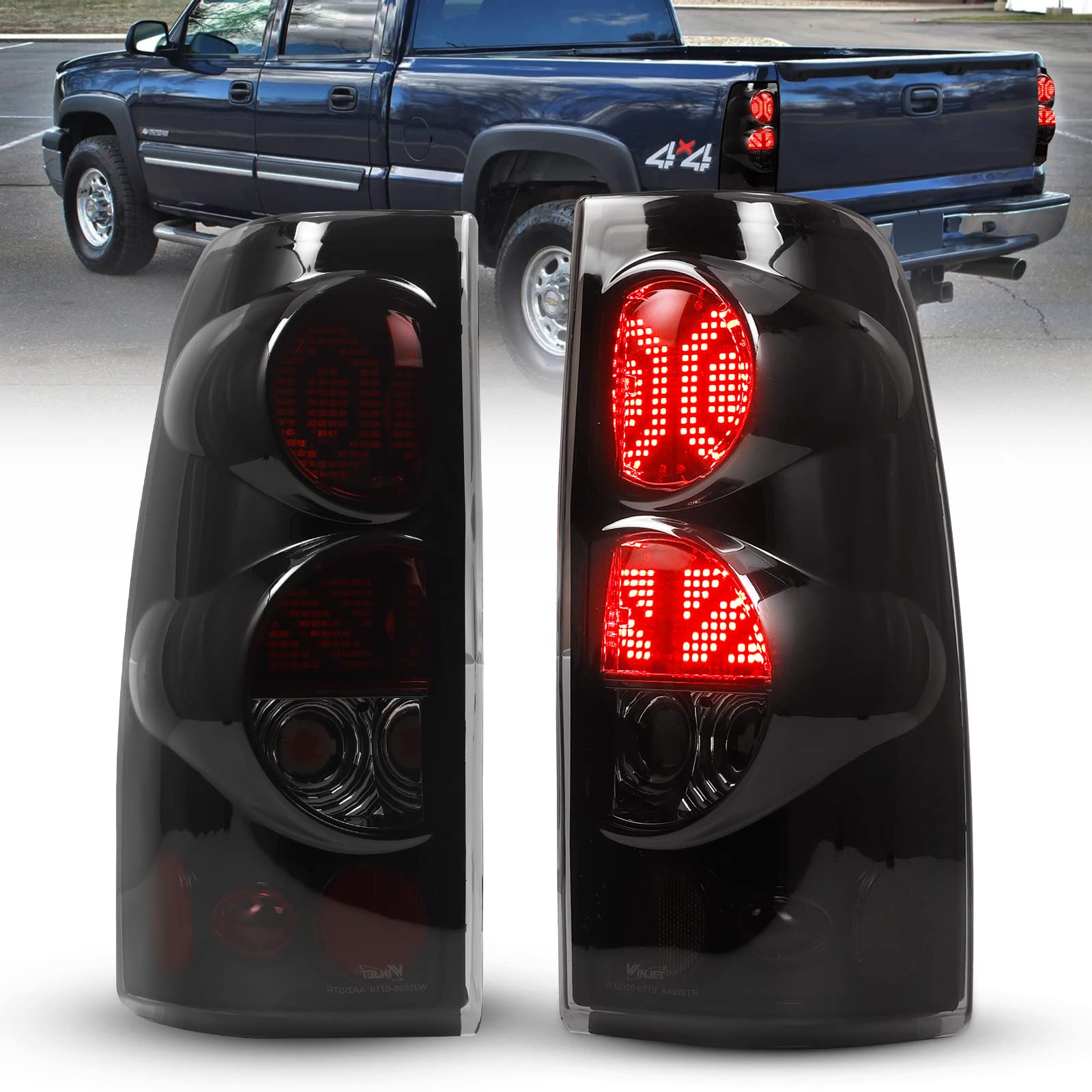 Amazon.com: AUTOWIKI LED Tail Lights fit for 1999 2000 2001 2002 2003 ...