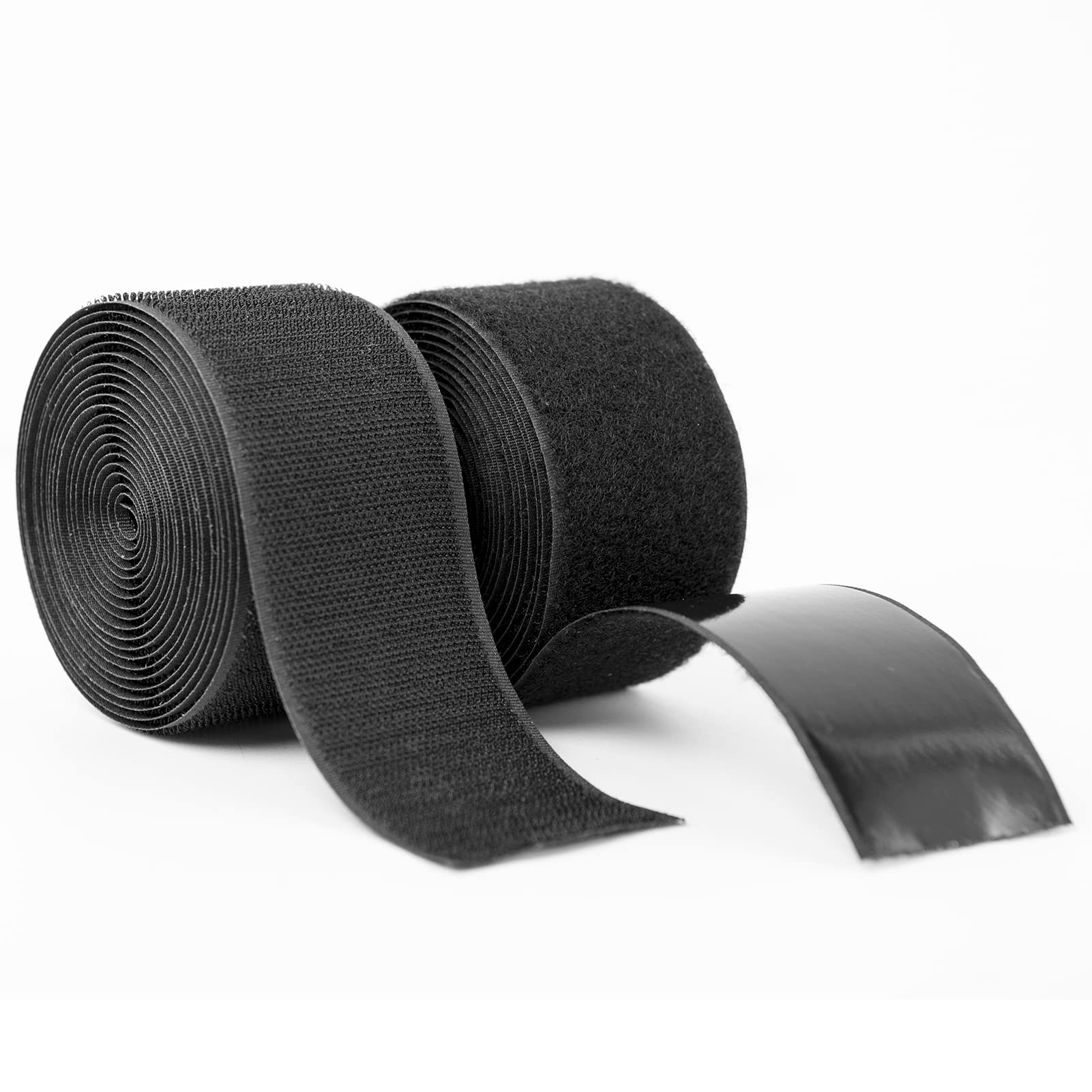 Amazon.com: Art3d 4ft x 2 in. Hook and Loop Rolls Sticky Back, Double ...