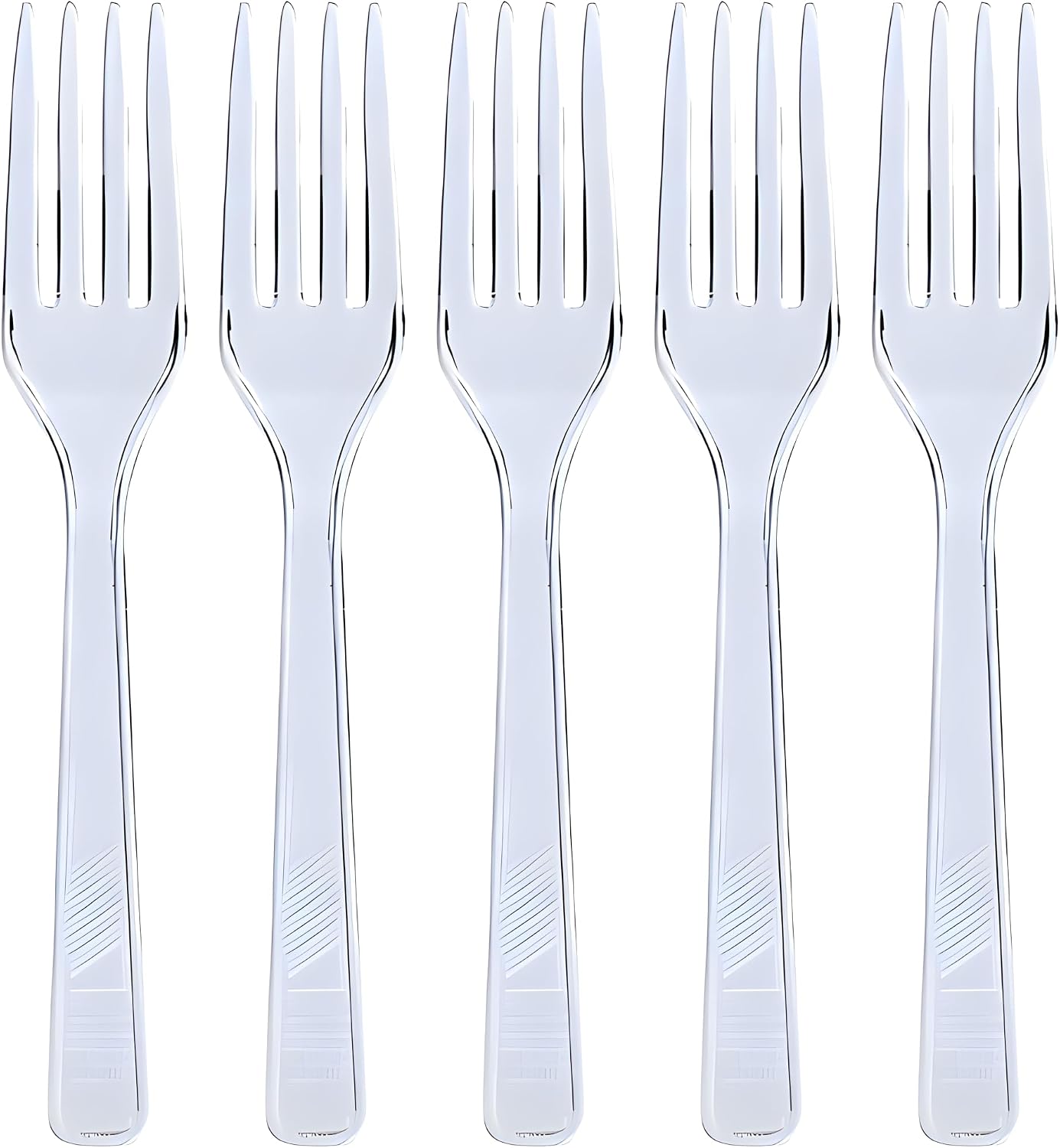 Amazon.com: Clear Plastic Forks (48 Count) - Premium Quality, Heavy ...