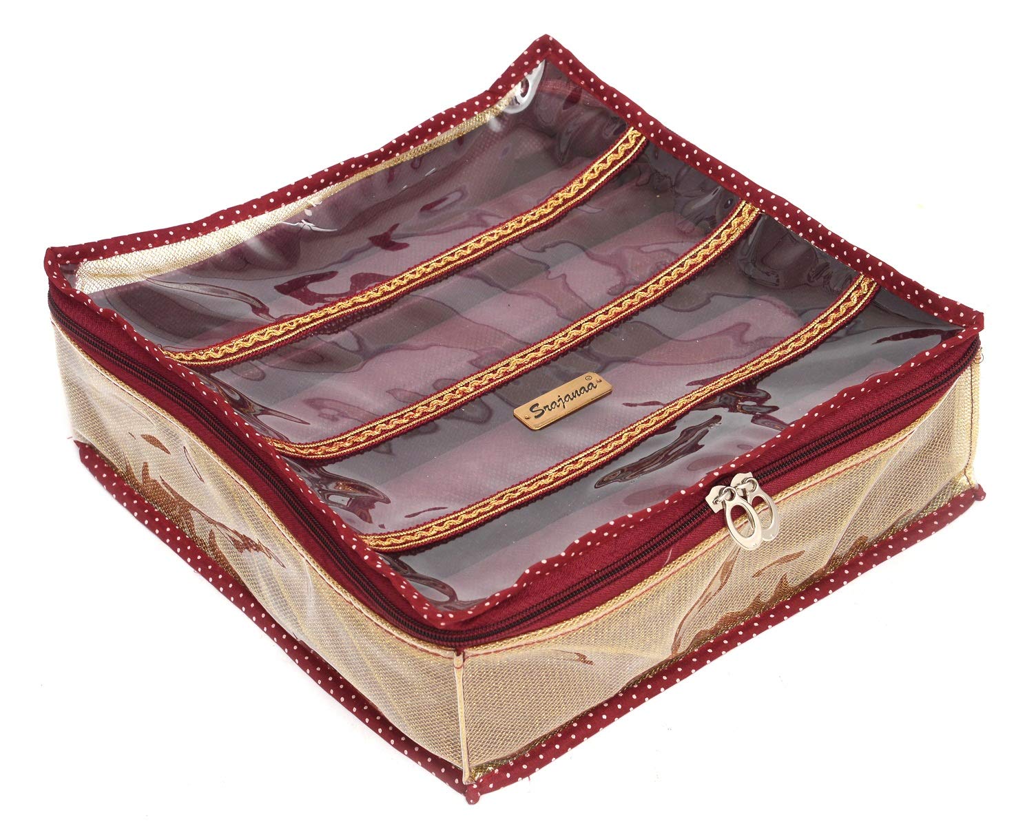 SRAJANAA 4 Rod Bangle Box for Women | 4 Roll Removable Hardboard Chudi ...