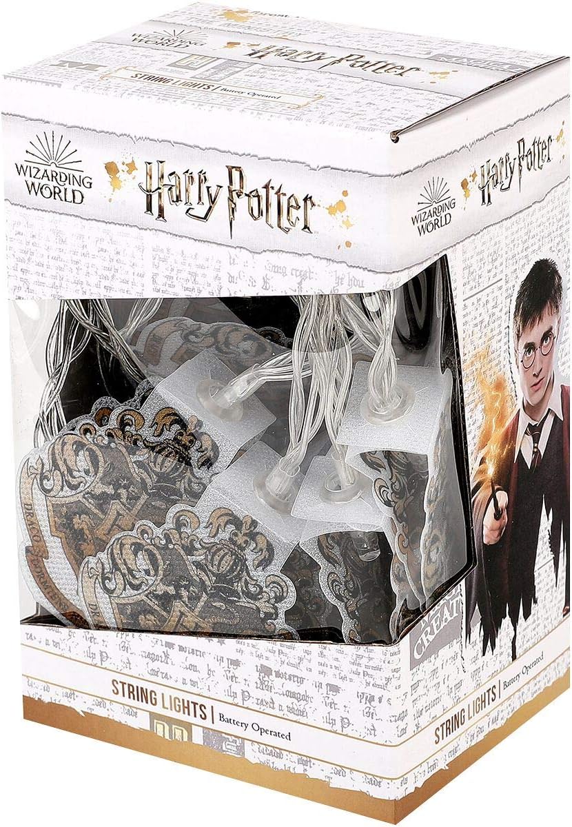 Groovy Uk Harry Potter Hogwarts 2D String Lights, Blue/Red/Yellow ...