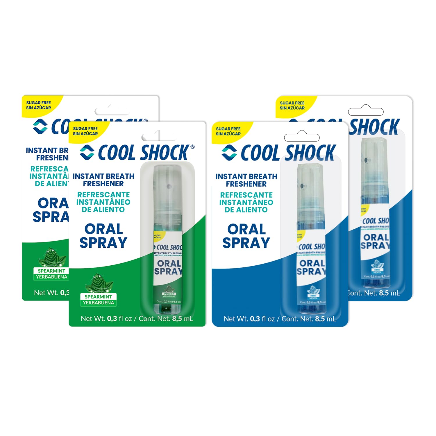 Cool Shock | Combo Refrescantes de Aliento. Spray Sabor Menta y ...