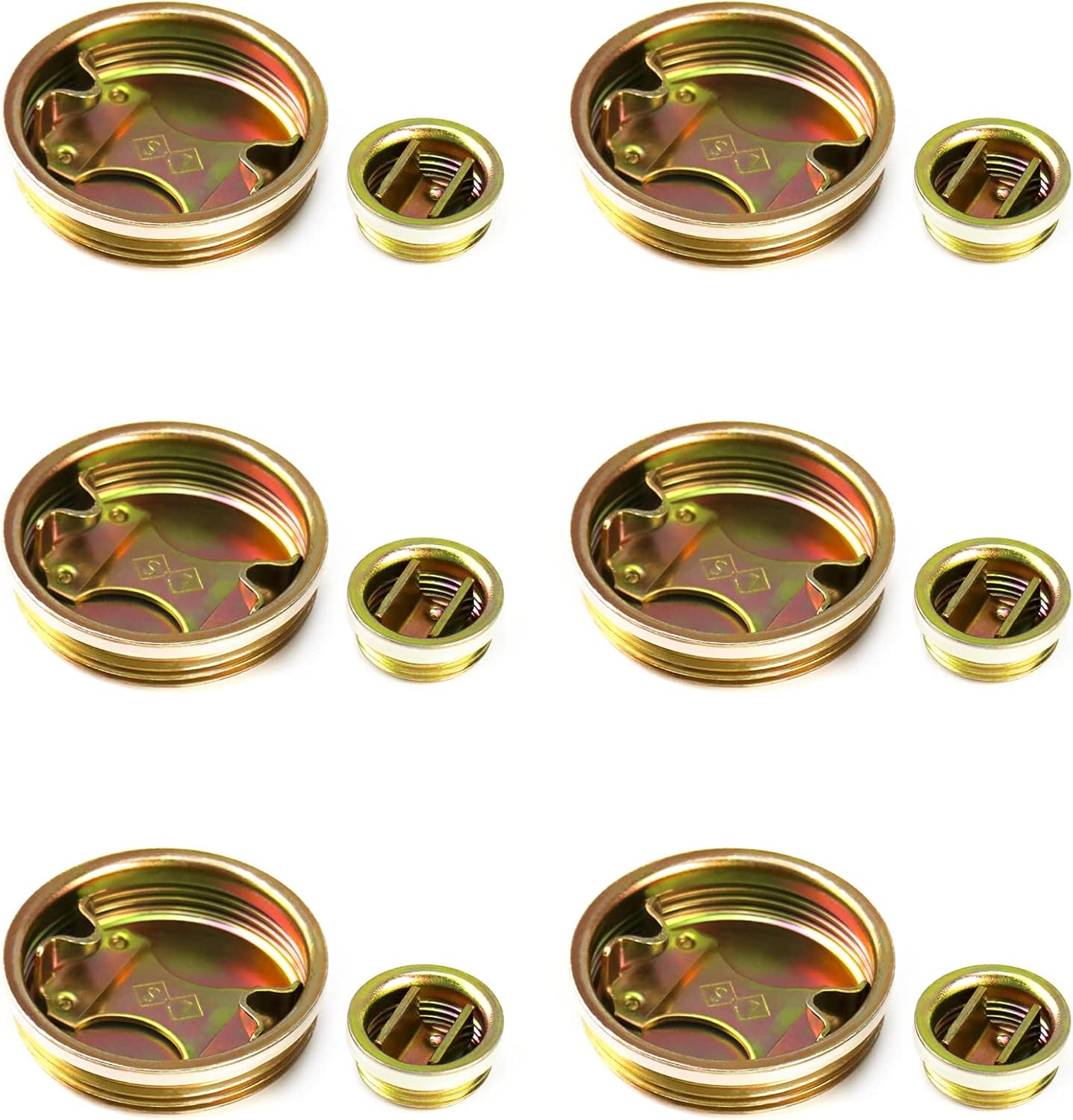 Amazon.com: QWORK Steel Drum Bung Plug Set, 6 Piece 2" and 6 Piece 3/4 ...