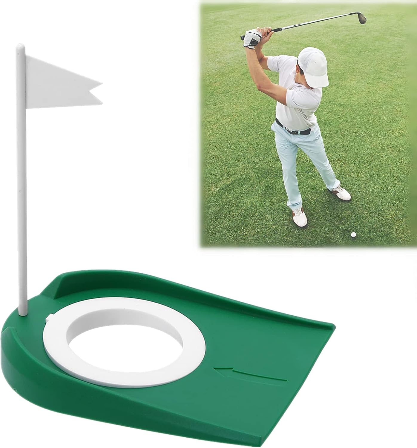 Putting Cup, Indoor Outdoor Plastic Putting Cup Practice Aids with ...