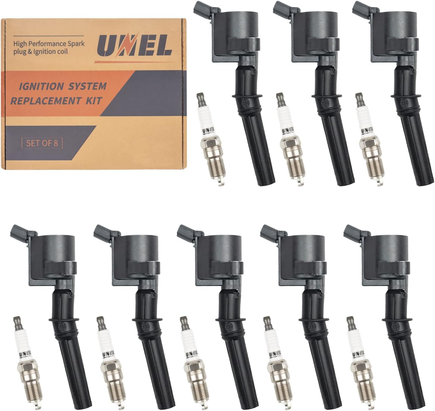 Amazon.com: UNEL Set of 8 Ignition Coil DG508 FD503 and 8 Spark Plug ...