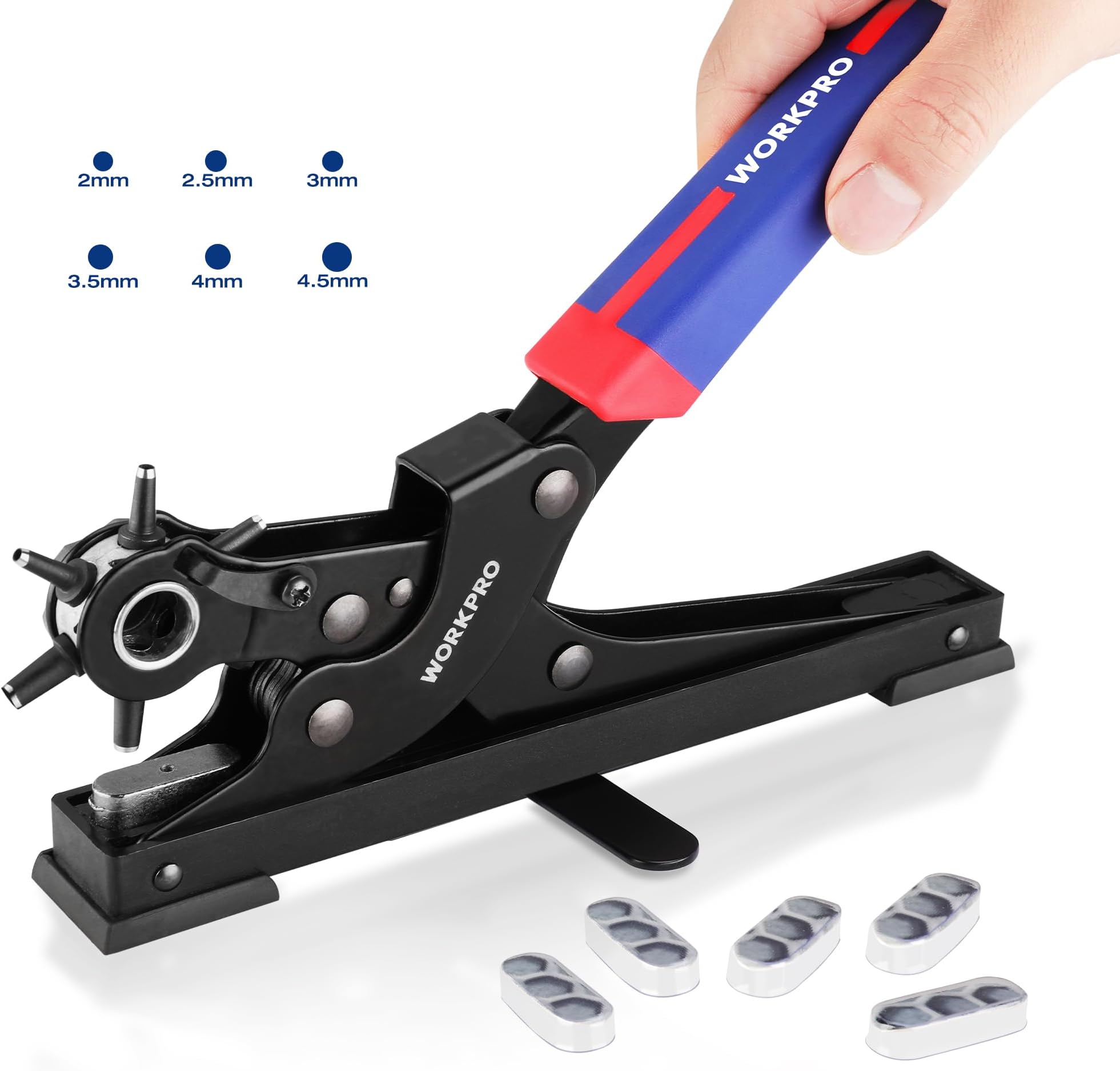 Draper 63637 Expert Revolving Punch Plier 2.0 - 4.5mm , Blue : Amazon ...