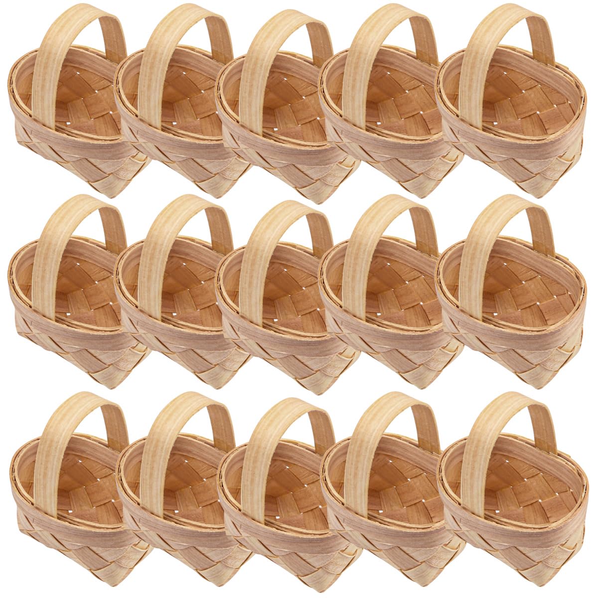 Amazon.com: LNQ LUNIQI 15Pcs Mini Woven Baskets Farmhouse Small Woven ...