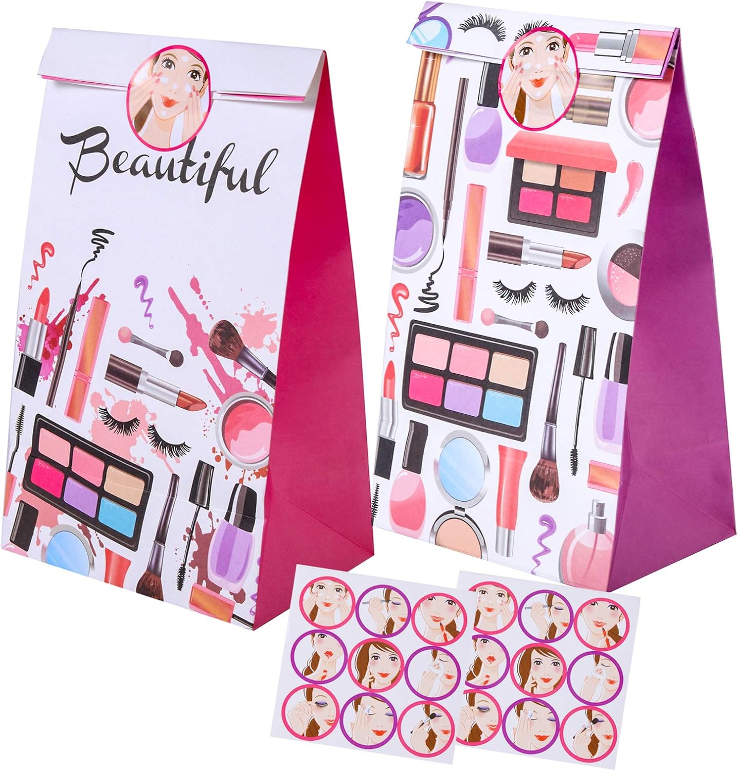 Amazon.com: C L cooper life 12PCS Makeup Spa Theme Party Gift Bag ...