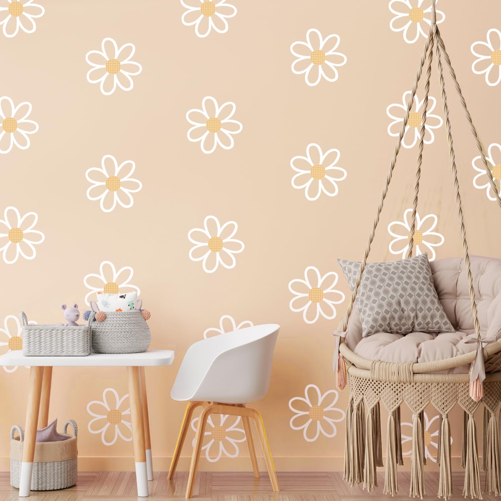 Amazon.com: 11" Daisy Smiley Face Murals Wall Decal Sticker Vinyl Smile ...