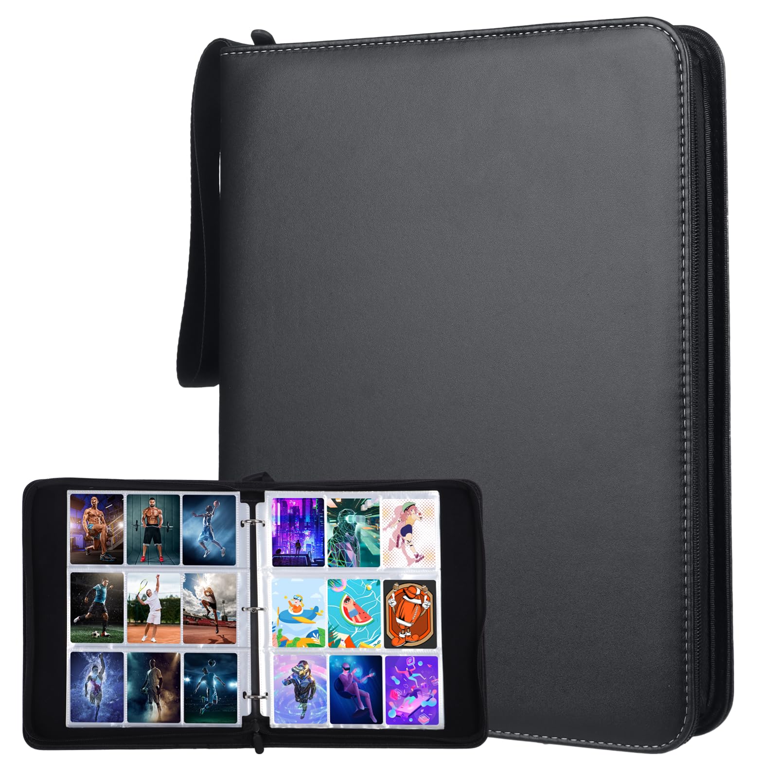 Toploader Binder 900-Pocket Trading Card Binder, Portable Card Binder ...
