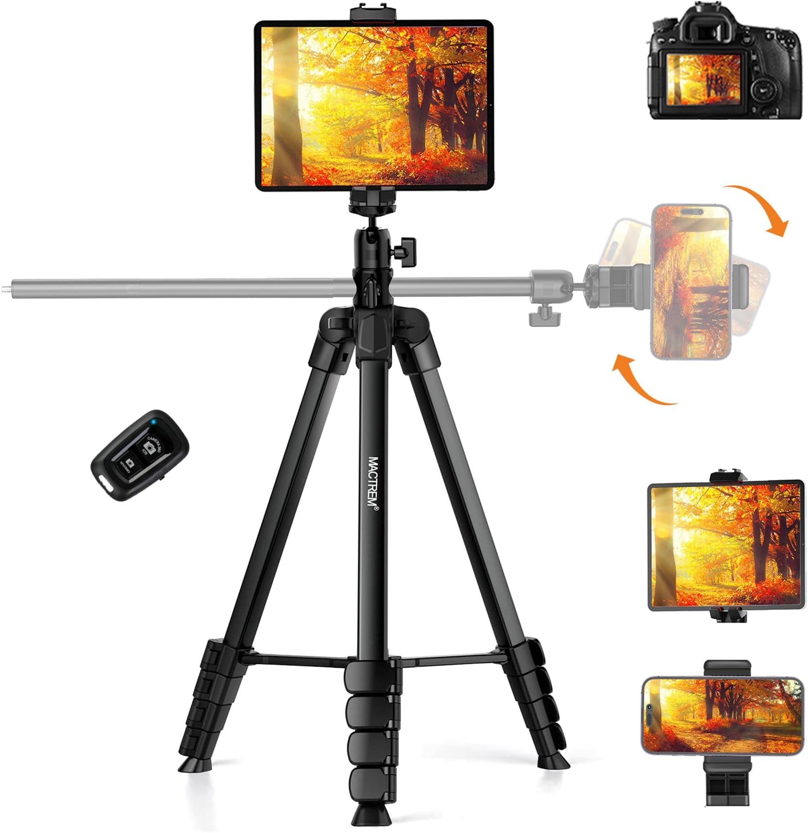 Amazon.com: Elitehood Ultra-Stable Overhead Tripod for iPhone – Heavy ...