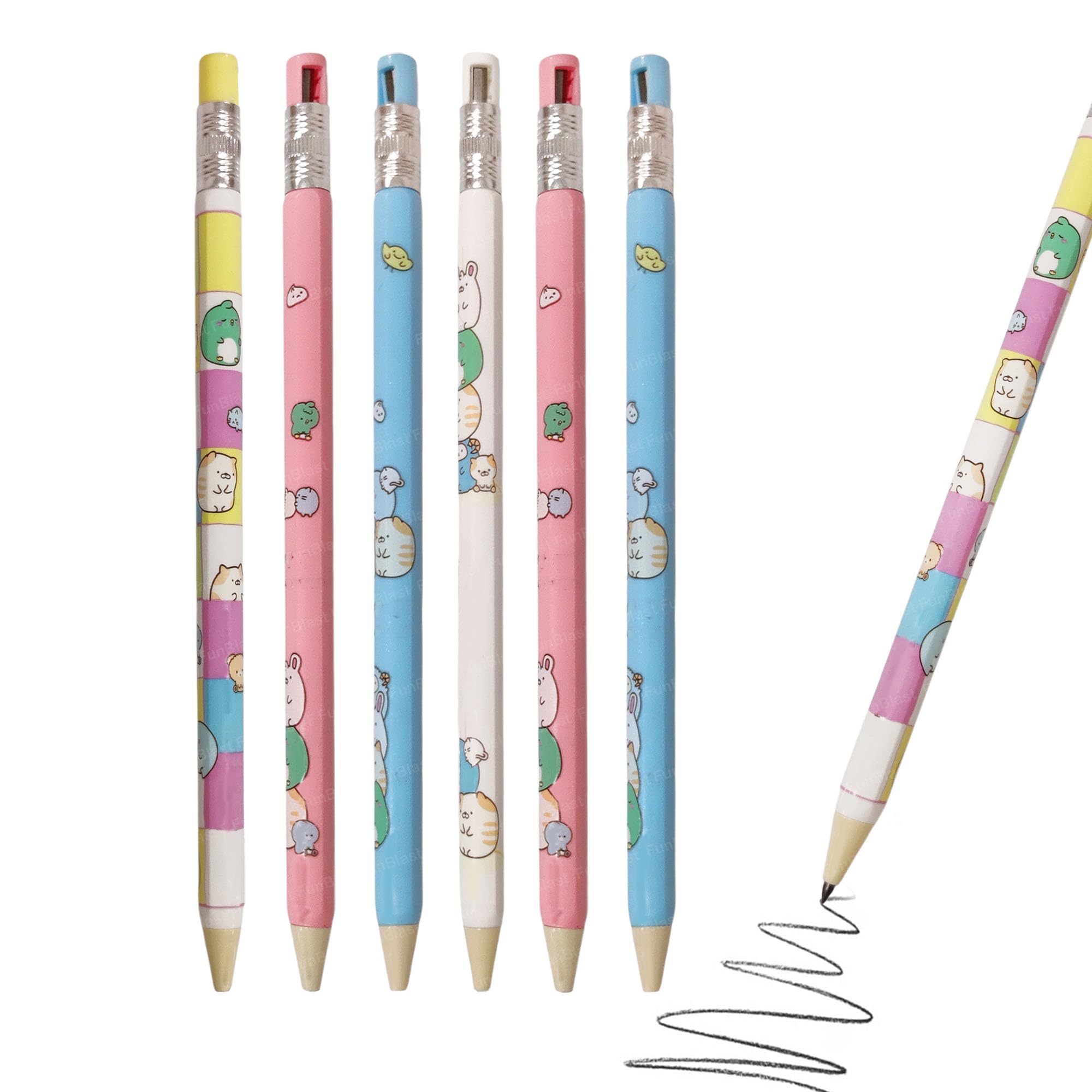 FunBlast Mechanical Pencil with Sharpener for Kids – Pre-Sharpened ...