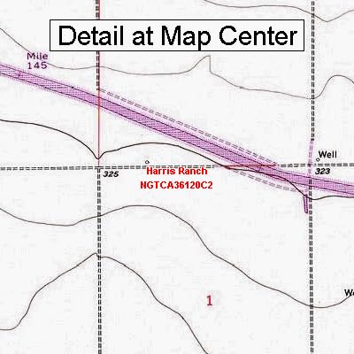 Amazon.com : USGS Topographic Quadrangle Map - Harris Ranch, California ...