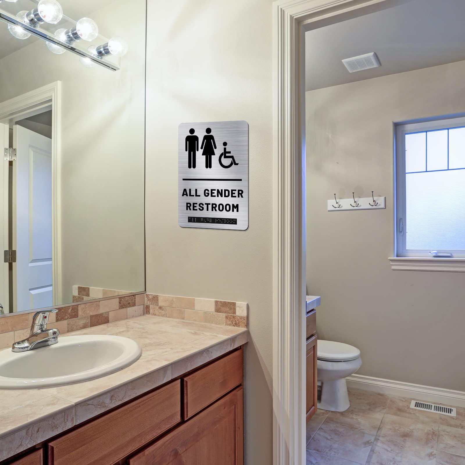 Ada Compliant Toilet Sign ADA Women Restroom Sign. Handicap Accessible