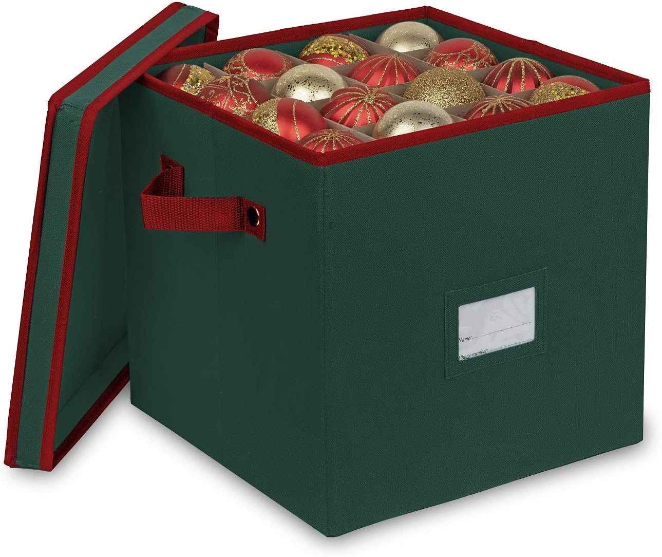 Amazon.com: ProPik Christmas Ornament Storage Boxes with Dividers - 5 ...