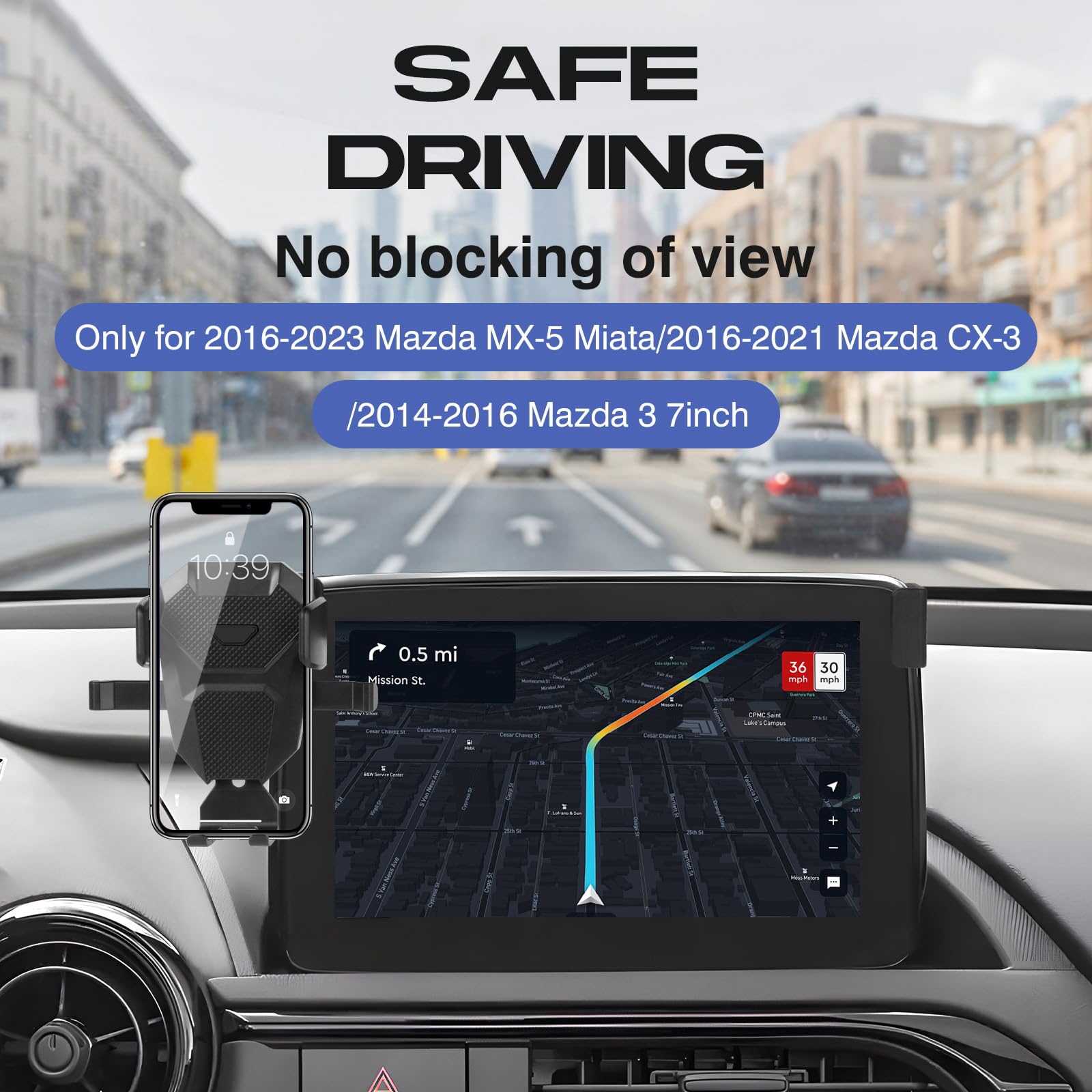 Snapklik.com : Sunsdrew Car Phone Holder For 2016-2023 Mazda MX-5 Miata ...