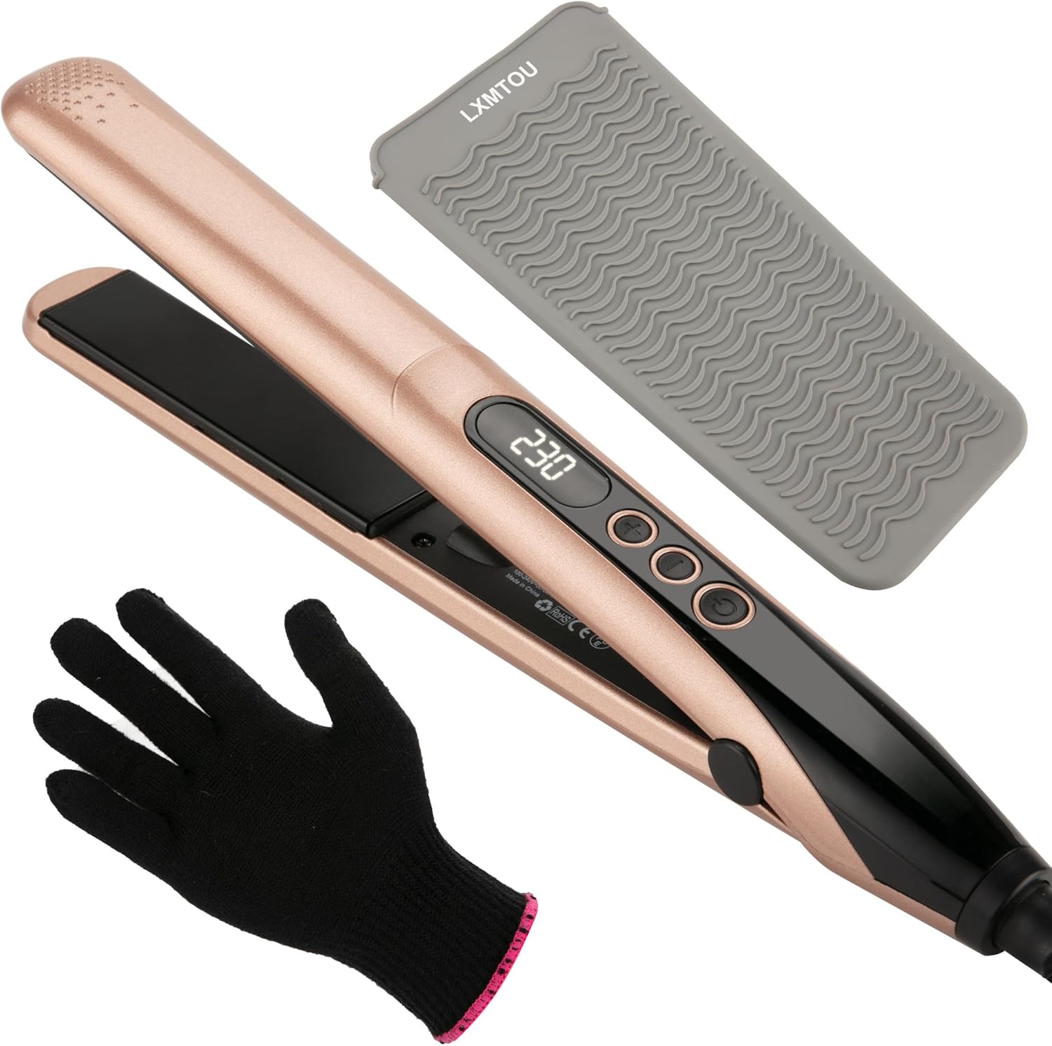 LXMTOU Hair Straightener for Women Flat Iron Hair Straighteners and ...