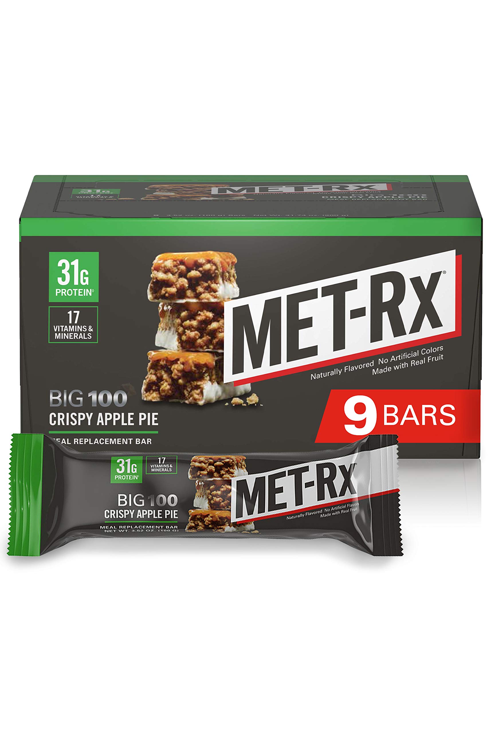 Buy MET-Rx Big 100 Colossal Protein Bars, Cri Apple Pie Meal ...