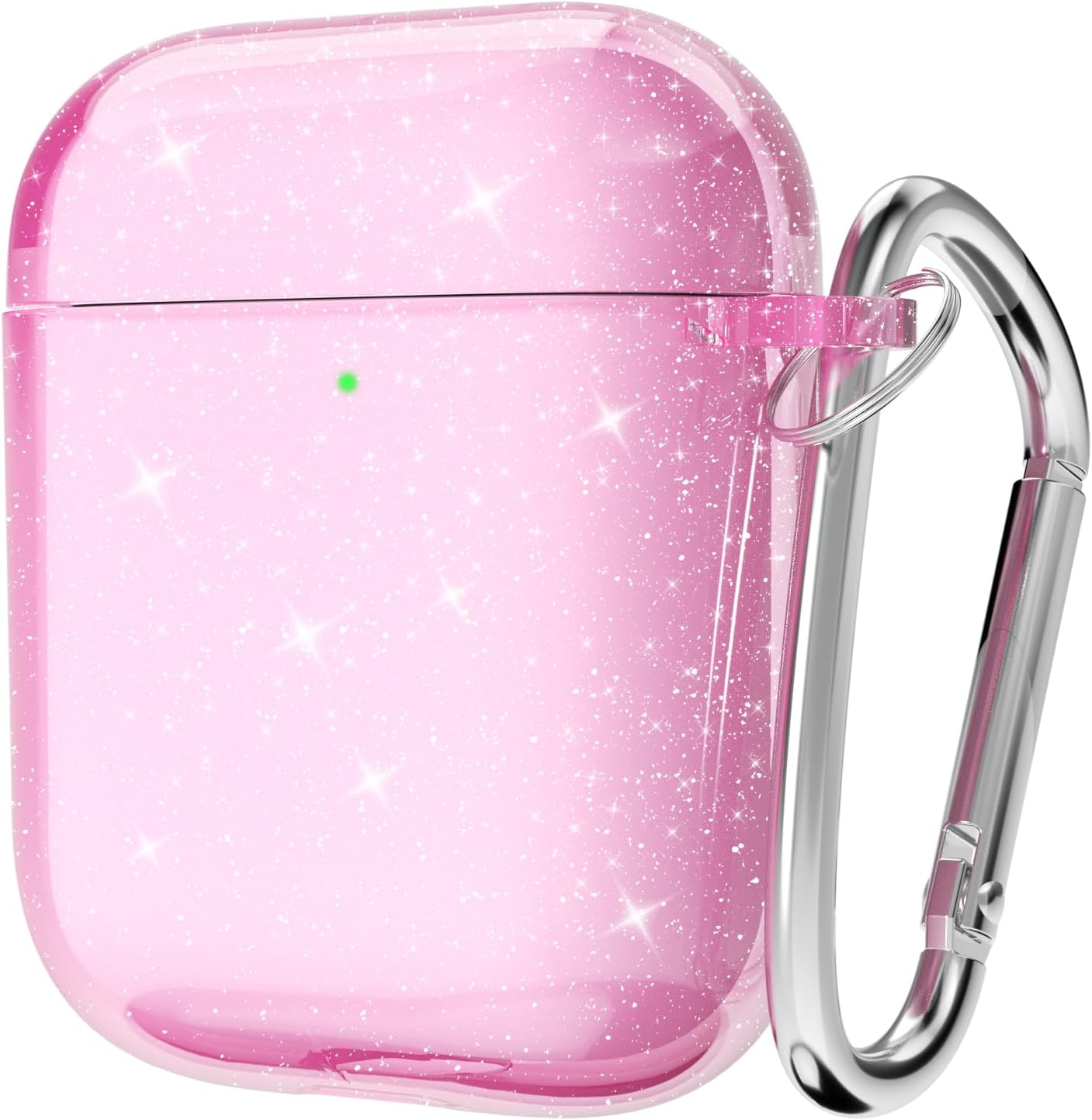 Amazon.com: Svanove for Airpods Case Clear Glitter (1st/2nd), Cute ...