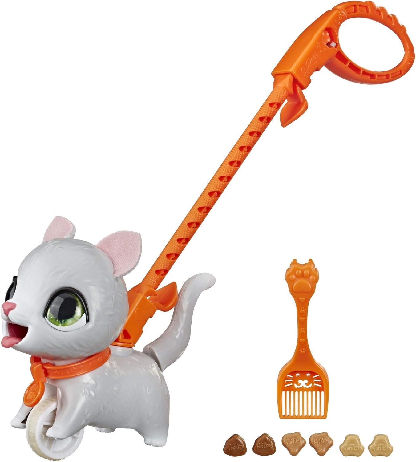 furReal Poopalots Lil’ Wags Interactive Pet Toy, Connectible Leash ...