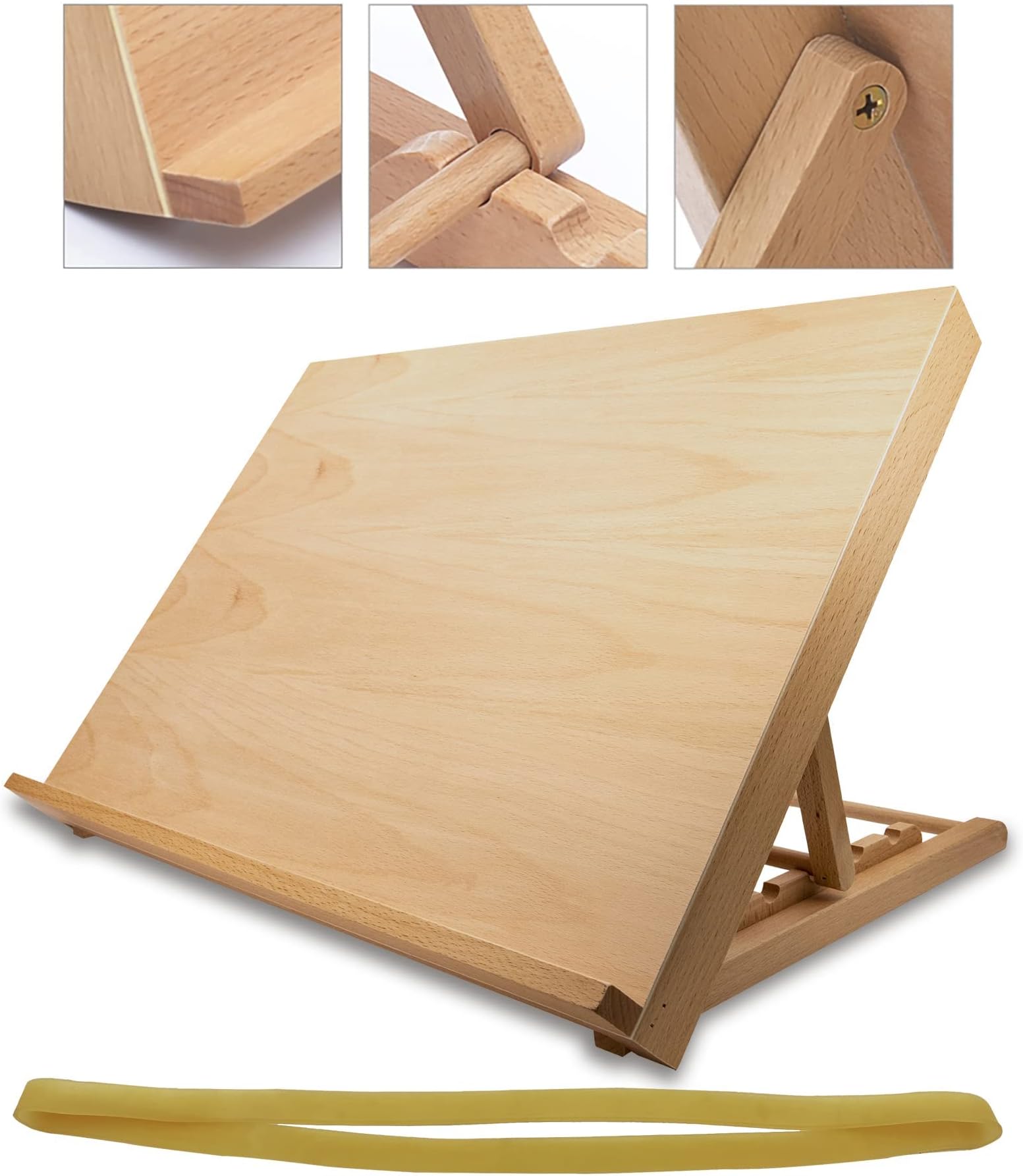 Amazon.com: Adjustable Art Board - Wood - Easel for Desk - Table ...
