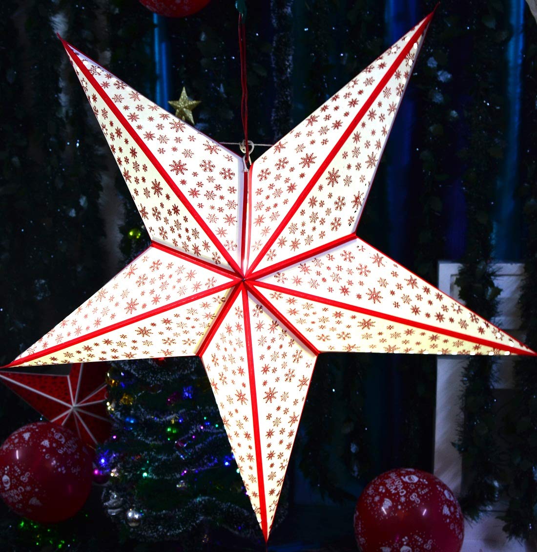 Buy ME & YOU Christmas Decorative Hanging Stars|Hanging Paper Star ...