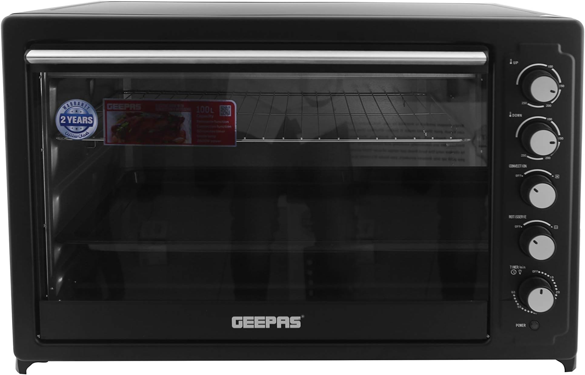 Geepas 100 Liter Electric Oven with Temperature Control | Model No ...