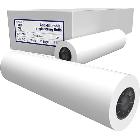 Amazon.com : Alliance Wide Format Paper 36" x 500' Antimicrobial Bond ...