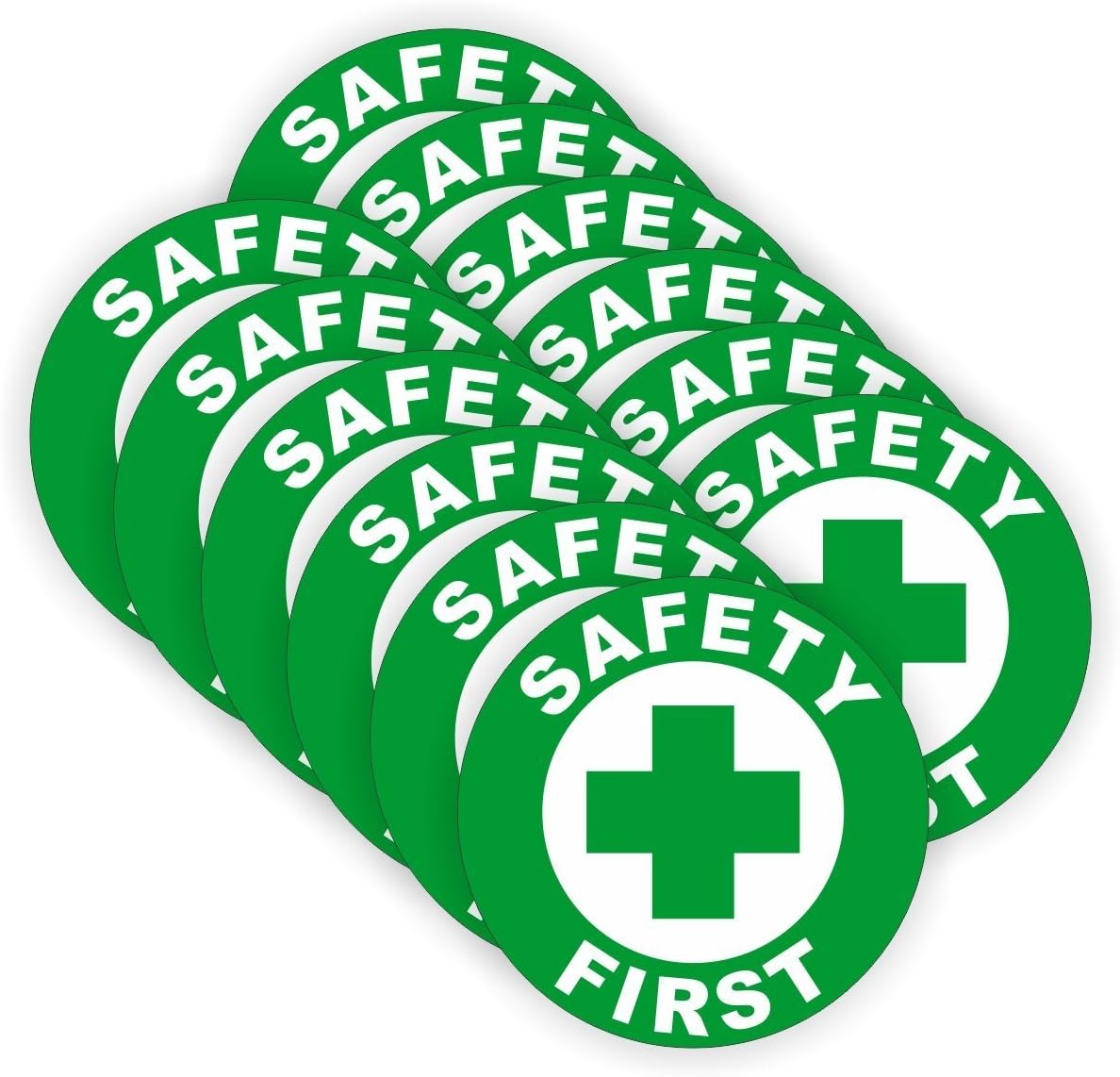 Amazon.com: StickerDad® (12 Pack) Safety First Circle - Size: 2" Round ...