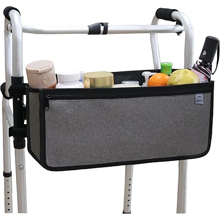 Amazon.com: MDSTOP Walker Basket, Walker Bag Water Cup Holder, Foldable ...