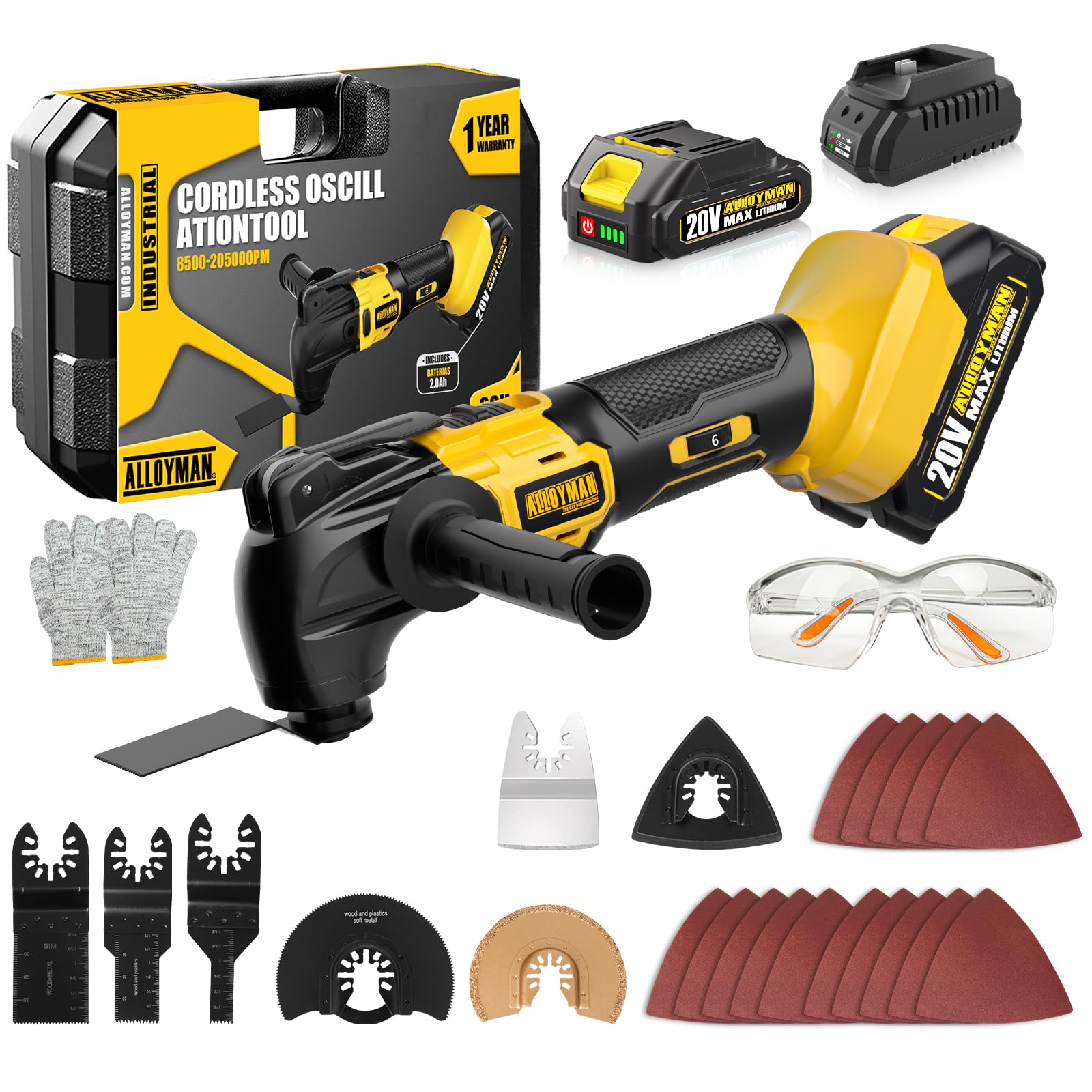 Snapklik.com : 20V Brushless And Cordless Oscillating Tool, 22000OPM ...