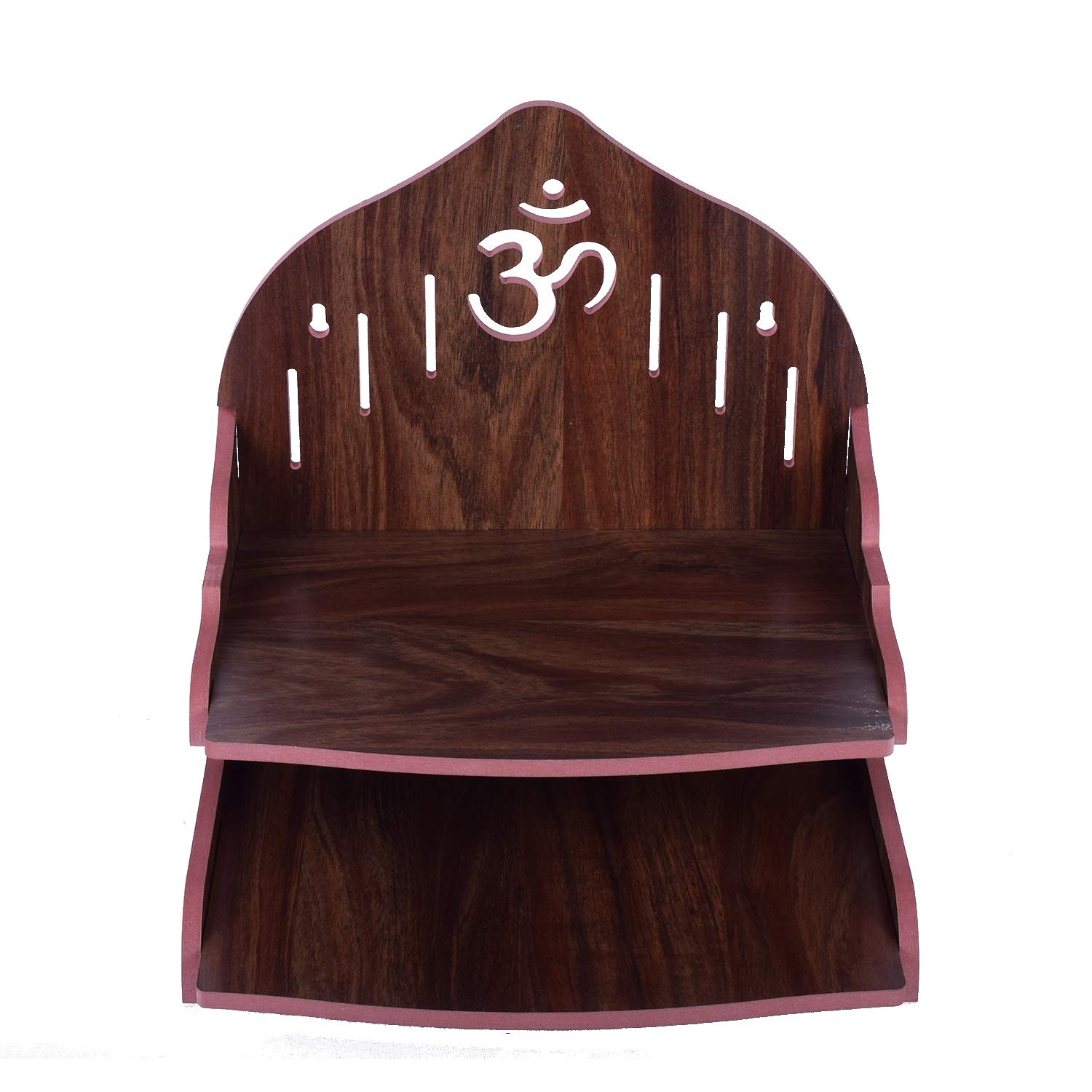 Buy VJ Sons Wooden Wall Mounted Hanging Puja Temple Wood God Stand for ...
