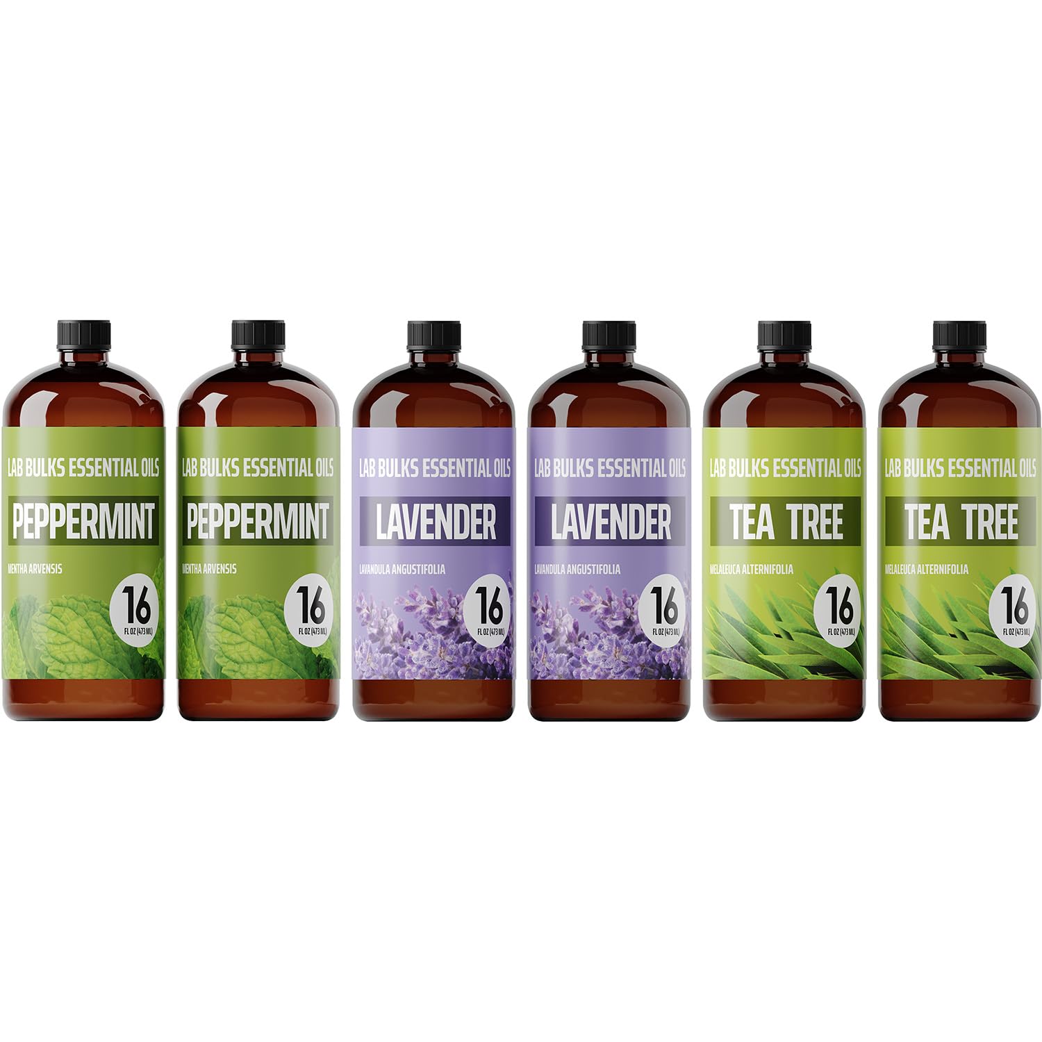 Amazon.com: Bundle of 3 Lab Bulks Pepermint, Lavender and Tea Tree ...