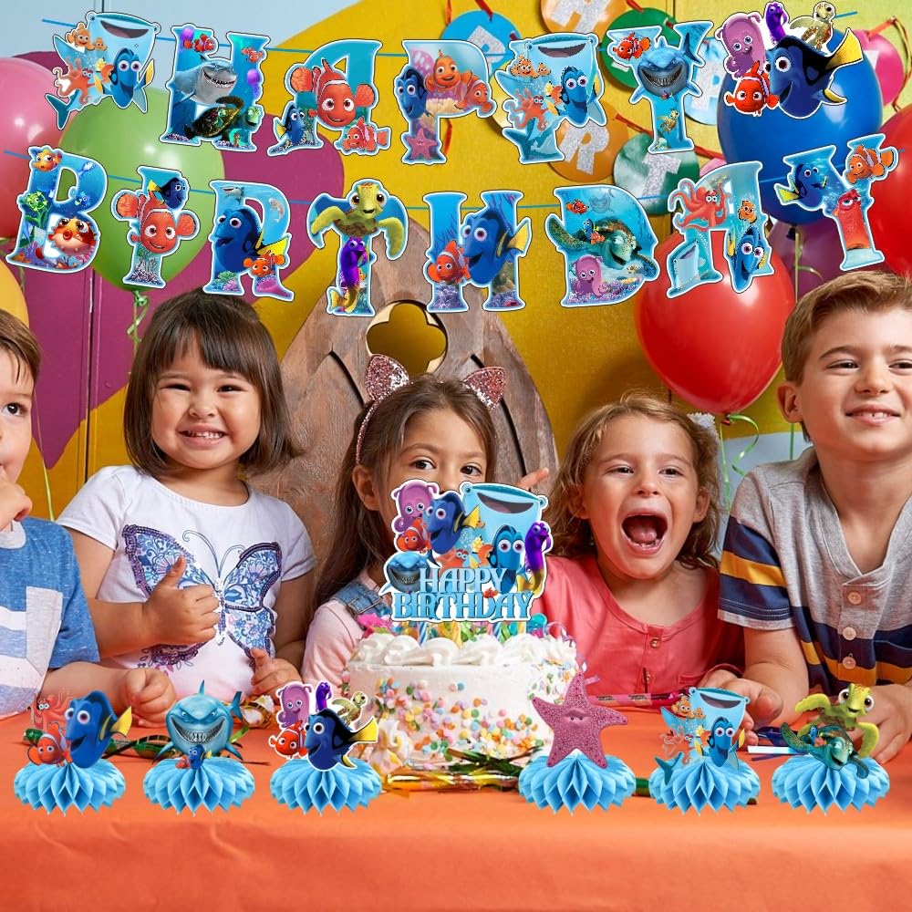 Nemo Theme Centerpieces Kara's Party Ideas Finding Dory Under The Sea