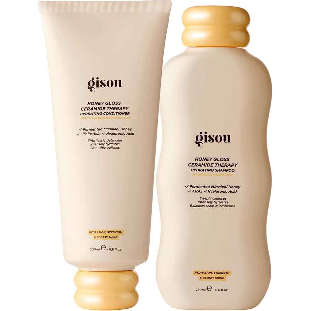 $11/mo - Finance Gisou Honey Gloss Hair Wash Duo - Hydrating Shampoo ...
