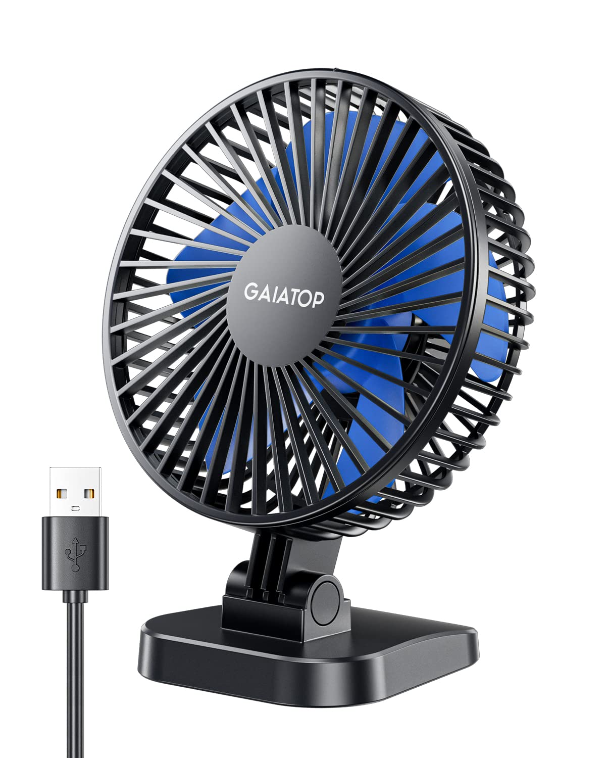 Gaiatop Small Table Fan, 4 Inch Ultra-Quiet, 40° Adjustment For Better ...